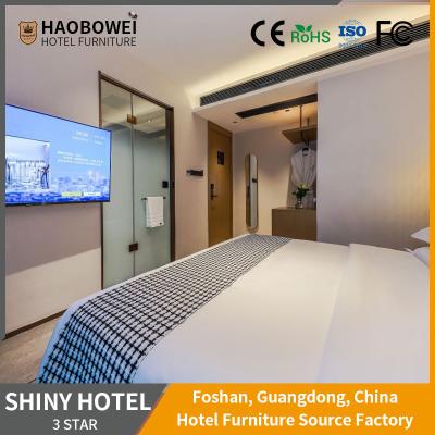 China SHINY-HS Customized Three Star Hotel Modern Luxury King Size Bedroom Set 1500x2000mm for sale