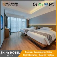 China Custom Modern King Size Hotel Bedroom Set E1 Grade Plywood Veneer 1500x2000mm Bed for sale