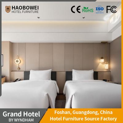 China Modern Luxury Standard Double Bedroom Set for Resort Hotels 2000mm Bed for sale