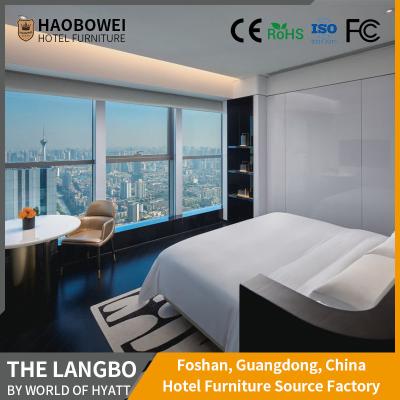 China Luxury King Size Ash Wood Frame Bedroom Hotel Furniture with 5 Year Guarantee Foshan for sale