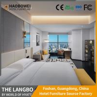 China 5 Star Hotel Double Bedroom Set Furniture Dark Gray Oak Veneer E0 Grade 12mm Plywood for sale