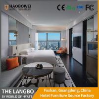 China Modern Double Bedroom Furniture Set for Hotels E0 Grade B1 Fireproof 2550mm Height for sale