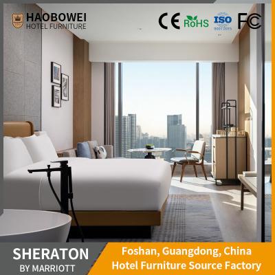 China Marriott 5 Star Hotel Modern King Size Bedroom Furniture Set 1800x2000mm E1 Grade for sale