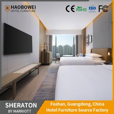 China Modern Luxury King Size Bedroom Set 1800x2000mm for Sheraton Marriott Hotel Furniture for sale