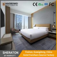 China Customizable Ash Wood Frame King Size Bedroom Furniture Set for Hotel Apartment 1800x2000mm for sale