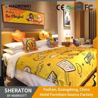 China Marriott 5 Star Hotel Bedroom Furniture Set Custom Bed Headboard 1800x2000mm for sale