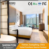 China Custom King Size Bedroom Set for Sheraton Hotel Furniture 1800x2000mm from Foshan for sale