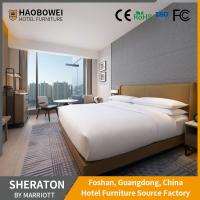 China Sheraton Hotel King Size Bedroom Set 1800x2000mm E1 Grade Plywood Business Furniture for sale