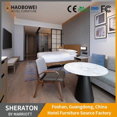 China Custom Luxury King Size Bedroom Set for Marriott 5 Star Resort Hotel 1800x2000mm for sale