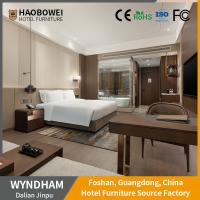 China 5 Star Hotel King Size Bedroom Headboard Set E1 Solid Wood Leather Upholstered 1870x1200mm for sale