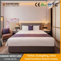China GRAND MERCURE Ash Wood Frame King Size Bedroom Set 5 Star Hotel Source Furniture 1800x2000mm for sale