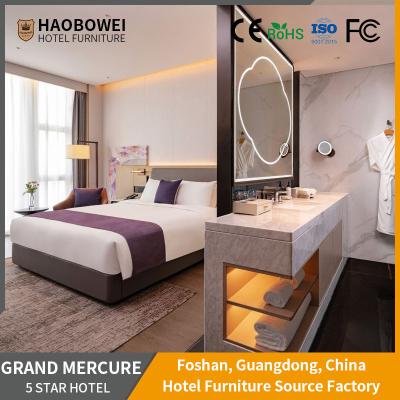 China Modern King Size Bedroom Set 5 Star Hotel Furniture E1 Grade Plywood 5 Year Warranty for sale