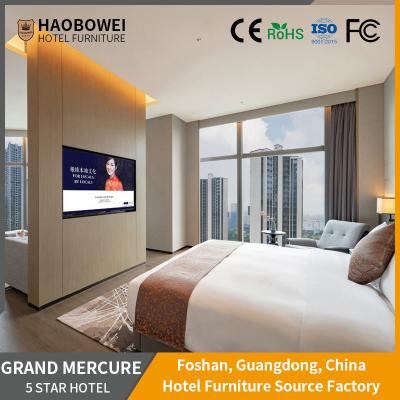 China Customized Five Star Hotel Luxury King Size Bedroom Set 1800x2000mm E1 Plywood for sale