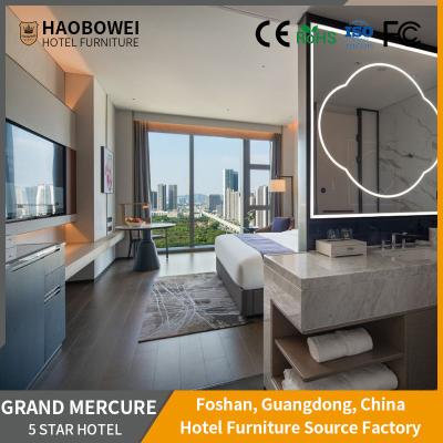 China Modern King Size Bedroom Furniture Set 1800x2000mm E1 Grade Plywood from Foshan for sale