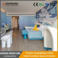 China Custom 5 Star Hotel King Size Bedroom Set 1800x2000mm E1 Grade Plywood Furniture for Train Sea Transport for sale