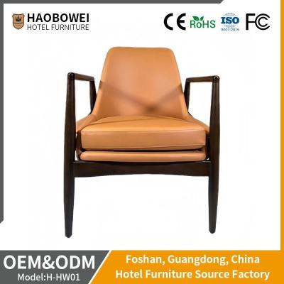 China Solid Wood PU Leather Dining Chair 680mm 740mm 780mm Hotel Furniture OEM for sale