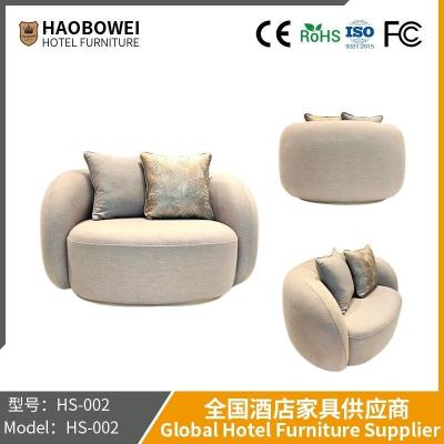 China Custom Double Sofa Simple Design Style with Pillow 1300mm Ash Wood Frame for sale