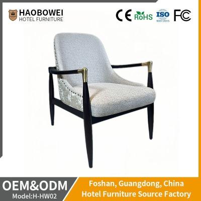 China Wholesale Solid Wood Fabric Lobby Chair 670mm 730mm 890mm Hotel Living Room Furniture for sale