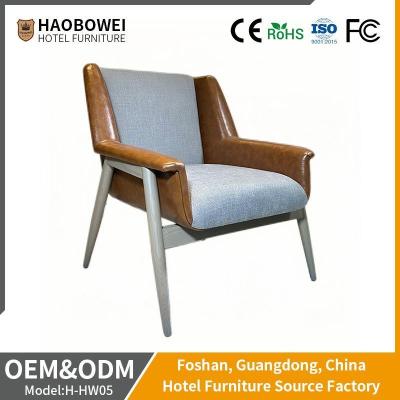 China Wholesale Modern Leisure Wooden Indoor Lobby Hotel Chair OEM Ash Wood Frame 780mm for sale