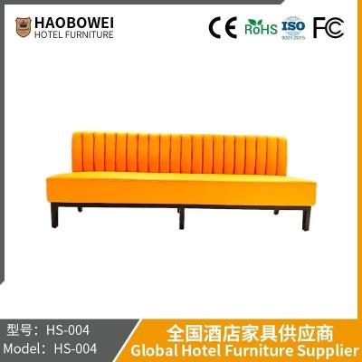 China Haobowei Modern Office Sofa 2325mm Ash Wood Frame Cotton Linen Fabric for Business for sale