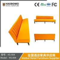 China Modern Hotel Lobby Leisure Sofa HS-004 2325mm Ash Wood Frame Cotton Linen for sale