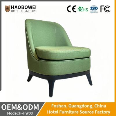 China Modern Solid Wood Fabric Dining Chair Without Armrest 710mm Durable Hotel Leisure Seating for sale