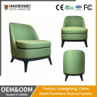 China Solid Wood Fabric Leisure Chair 710mm 860mm for Bedroom Hotel OEM for sale