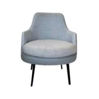 China Wholesale Luxury Metal Fabric Leisure Chair for Living Room Hotel 670mm 770mm 800mm for sale