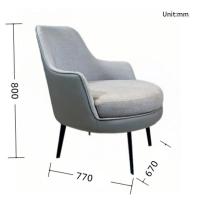 China Wholesale Durable Metal Fabric Luxury Leisure Chair 670mm 800mm for Hotel Lobby for sale