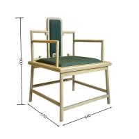 China Wholesale Chinese Style Solid Ash Wood Armrest Leisure Chair 640mm Hotel Furniture for sale