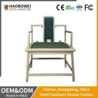 China Solid Ash Wood Armrest Leisure Chair 640mm 570mm 900mm for Hotel Bedroom for sale