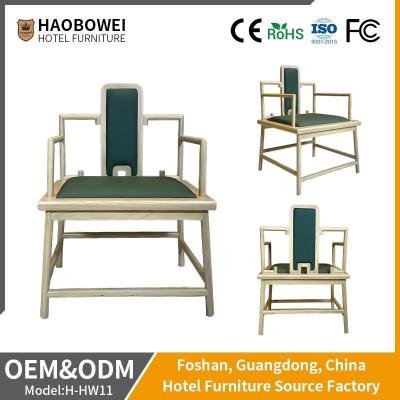 China Chinese Style Ash Wood Living Room Chair 640mm 570mm 900mm Hotel Furniture for sale