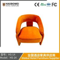 China Scandinavian Designer Single Sofa Chair with Armrest Cotton Linen Fabric 650mm Width for Living Room for sale