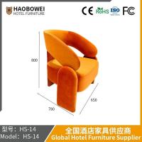 China Scandinavian Designer Single Sofa Chair with Armrest Cotton Linen Fabric 650mm Width for Living Room for sale