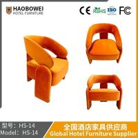 China Scandinavian Designer Single Sofa Chair with Armrest Cotton Linen Fabric 650mm Width for Living Room for sale
