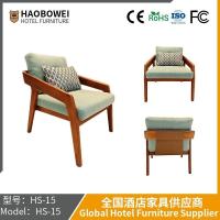 China Haobowei Solid Wood Single Chair for Coffee Shop Lounge 790mm x 725mm x 730mm for sale