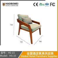 China Haobowei Solid Wood Single Chair for Coffee Shop Lounge 790mm x 725mm x 730mm for sale