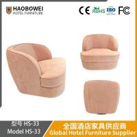 China Cream Style Single Sofa for Coffee Shop Milk Tea Shop 850mm Ash Wood Frame for sale