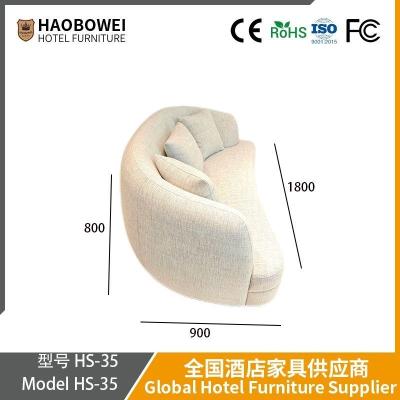 China Mid Century Modern Fabric Sofa for Living Room 1800mm Wide with Movable Backrest for sale
