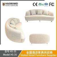China Mid Century Modern Fabric Sofa for Living Room 1800mm Wide with Movable Backrest for sale
