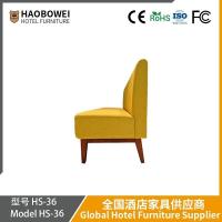 China Custom Fabric Booth Sofa for Restaurant Private Rooms 620mm x 1500mm x 900mm for sale