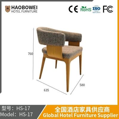 China Modern Wooden Fabric Dining Chair 580mm x 635mm x 760mm Ash Wood Frame for sale