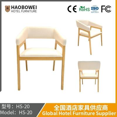 China Ash Wood Soft Bag Backrest Dining Armchair 580mm x 560mm x 780mm Nordic Style for sale