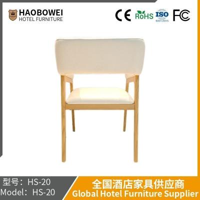 China Modern Solid Wood Desk Chair Combination HS-20 580mm Seat Height Ash Wood Frame for sale