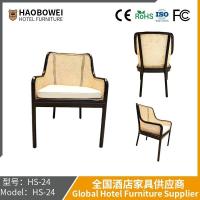 China Solid Wood Rattan Dining Chair Ash Wood Frame 620mm x 580mm x 860mm for Restaurant for sale