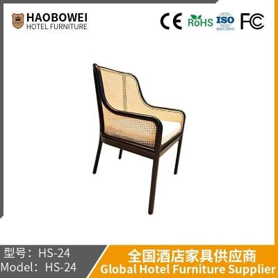 China New Chinese Style Solid Wood Armrest Single Chair Ash Wood 620mm 580mm 860mm Hotel Study Coffee Shop for sale