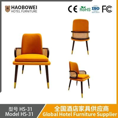 China Retro Western Cane Chair Solid Wood Wall-Mounted Restaurant Seating 540mm 860mm for sale