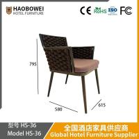 China Nordic Outdoor Teak Rattan Sofa Set for Villa Courtyard Garden 580mm Seat Height for sale