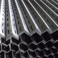 China 90 Degree Galvanized L Channel Steel Slotted Angle Iron GB9787 Standard Corrosion Proof for sale