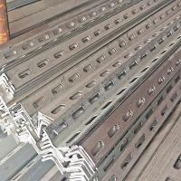 China Shelving Pre Galvanized Slotted Angle Channel Beam Support 30mm-100mm for sale